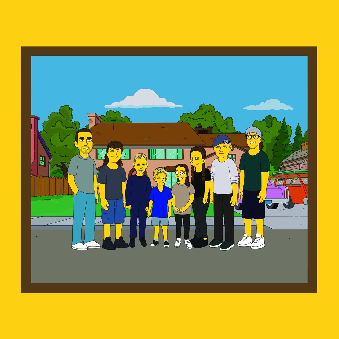 Simpsons Family Portrait Custom Yellow Costume Perfect Christmas Gift ...