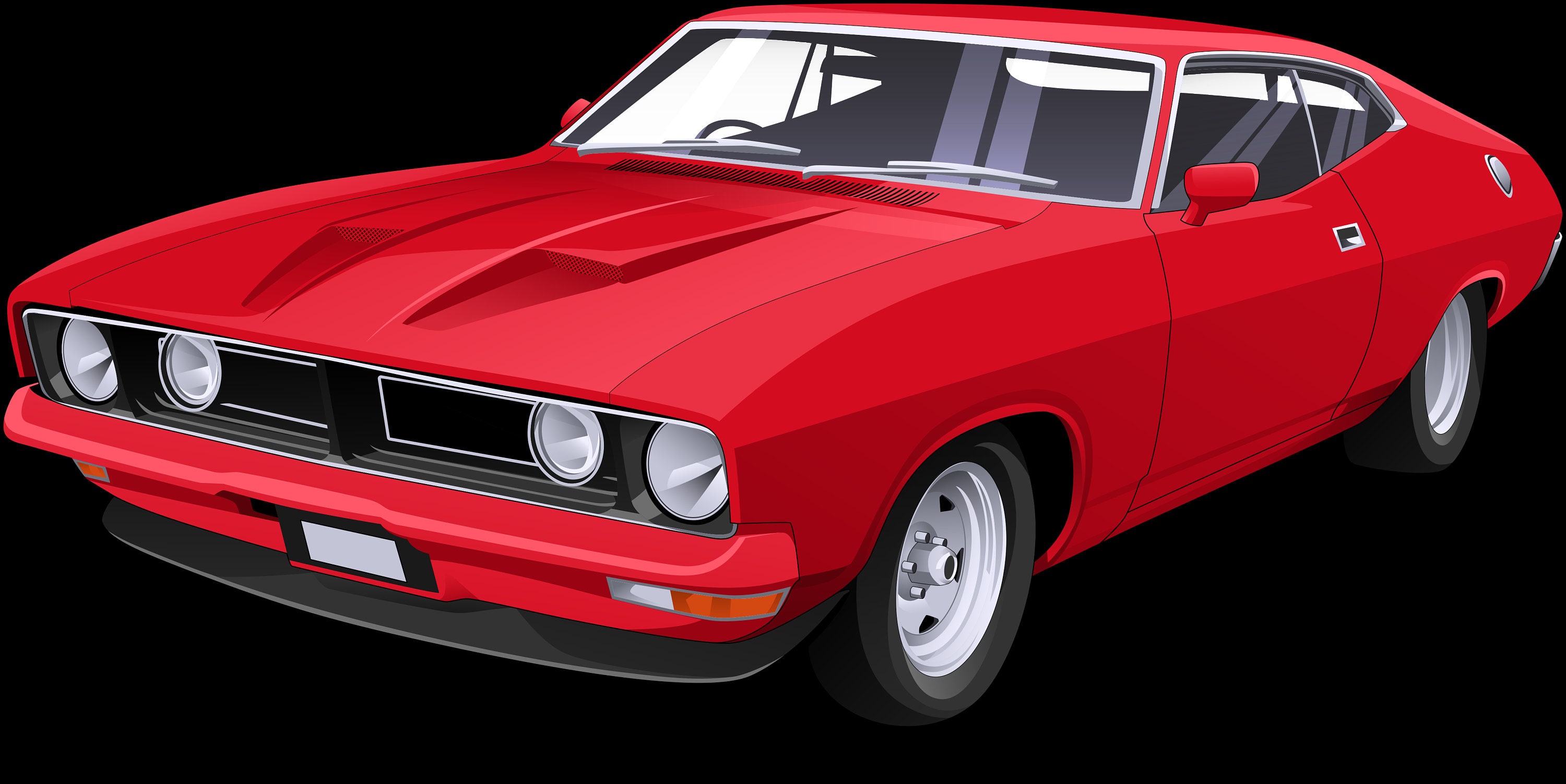 Digital Car Illustration Custom Car Photo Automotive - Etsy