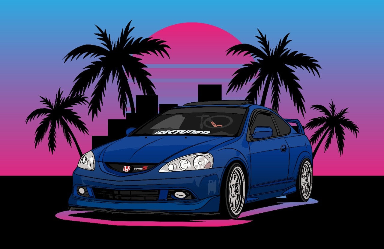 Digital Car Illustration Custom Car Photo Automotive - Etsy