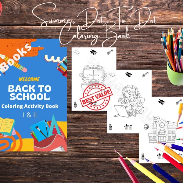 Back to School Coloring Sheet - Etsy