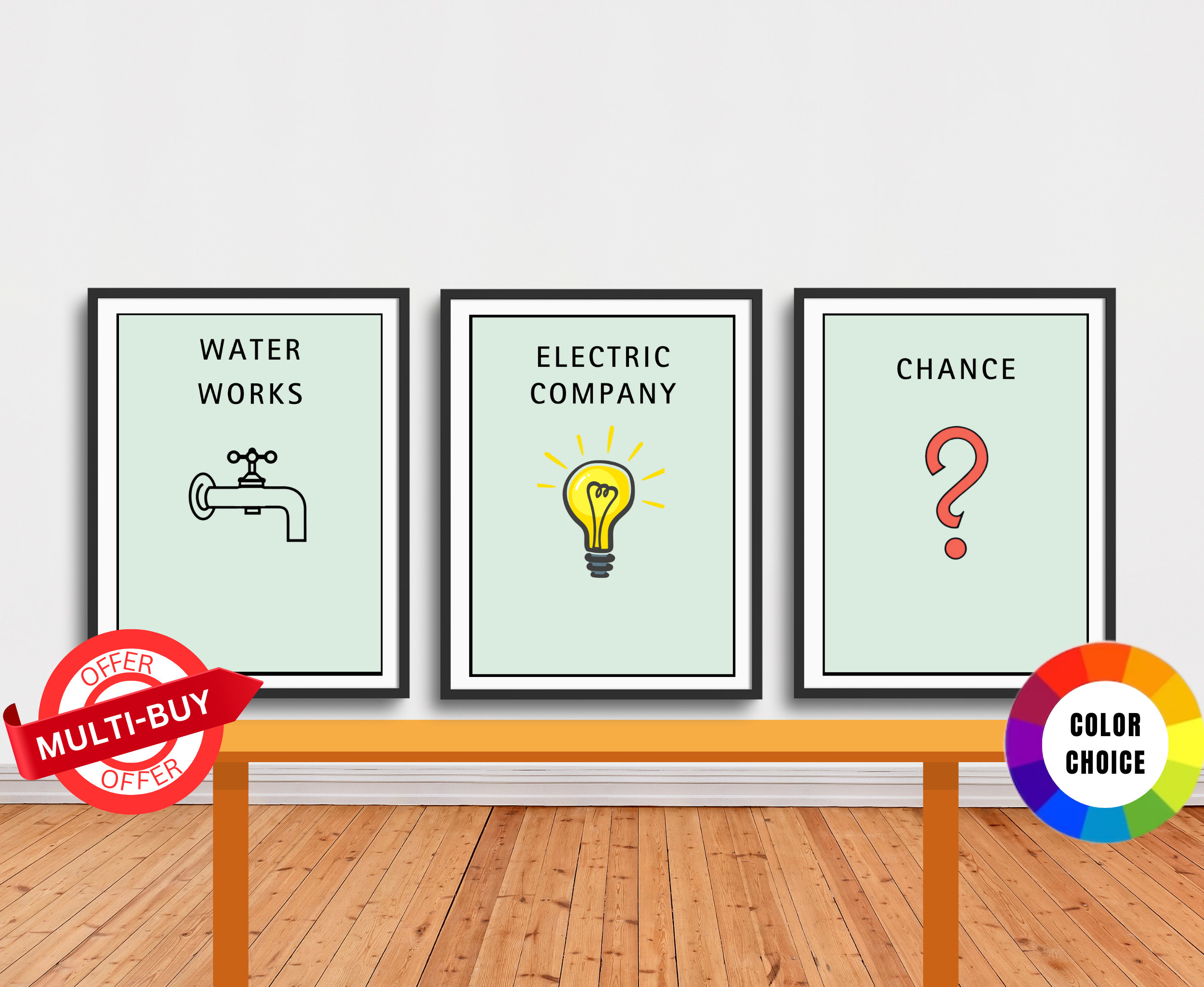 Personalized Monopoly Print Wall Art Poster, House Warming New Owner ...