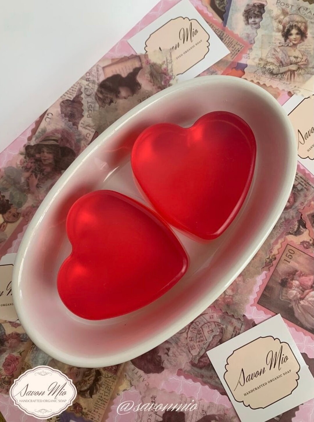 Magnolia Heart Soap Bar - Etsy