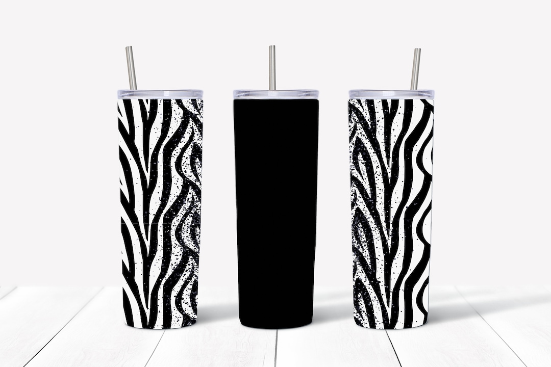 Zebra Tumbler 20oz Sublimation Tumbler PNG Designs Skinny Tumbler Wraps ...