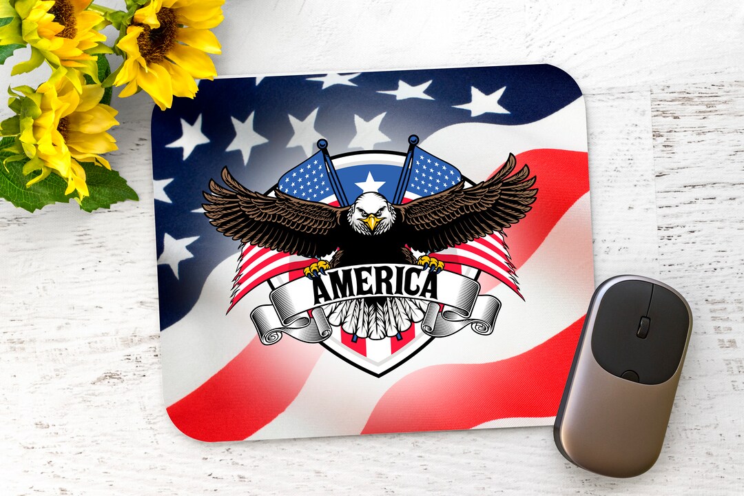 America Bald Eagle -mouse Pad Design - PNG Design Instant Download - Etsy