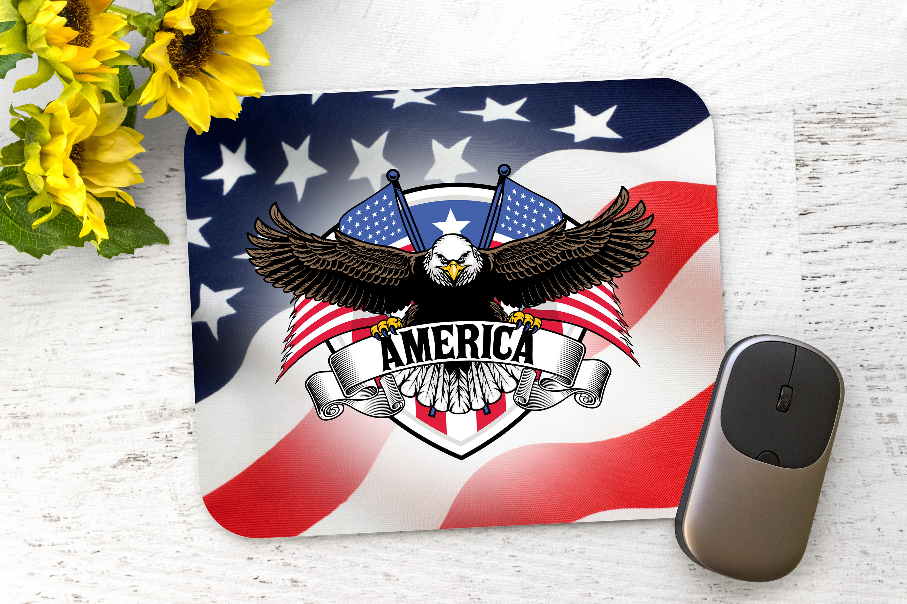 America Bald Eagle -mouse Pad Design - PNG Design Instant Download - Etsy