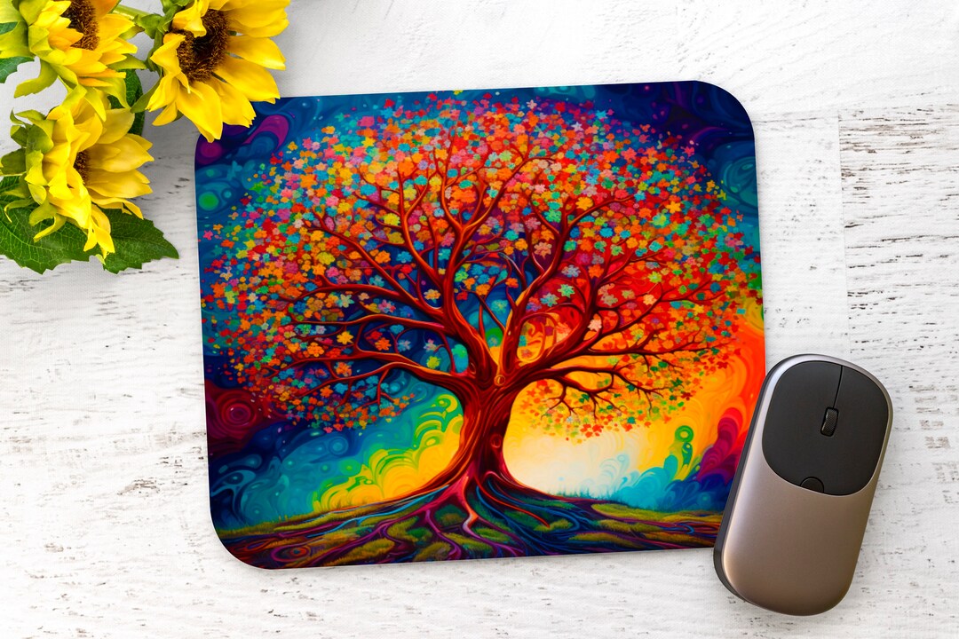 Tree of Life - Rectangle Mouse Pad Sublimation - Mouse Pad PNG Design ...