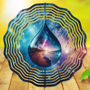 Wind Spinner Sublimation - Beach Teardrop - Wind Spinner Design - 10 ...