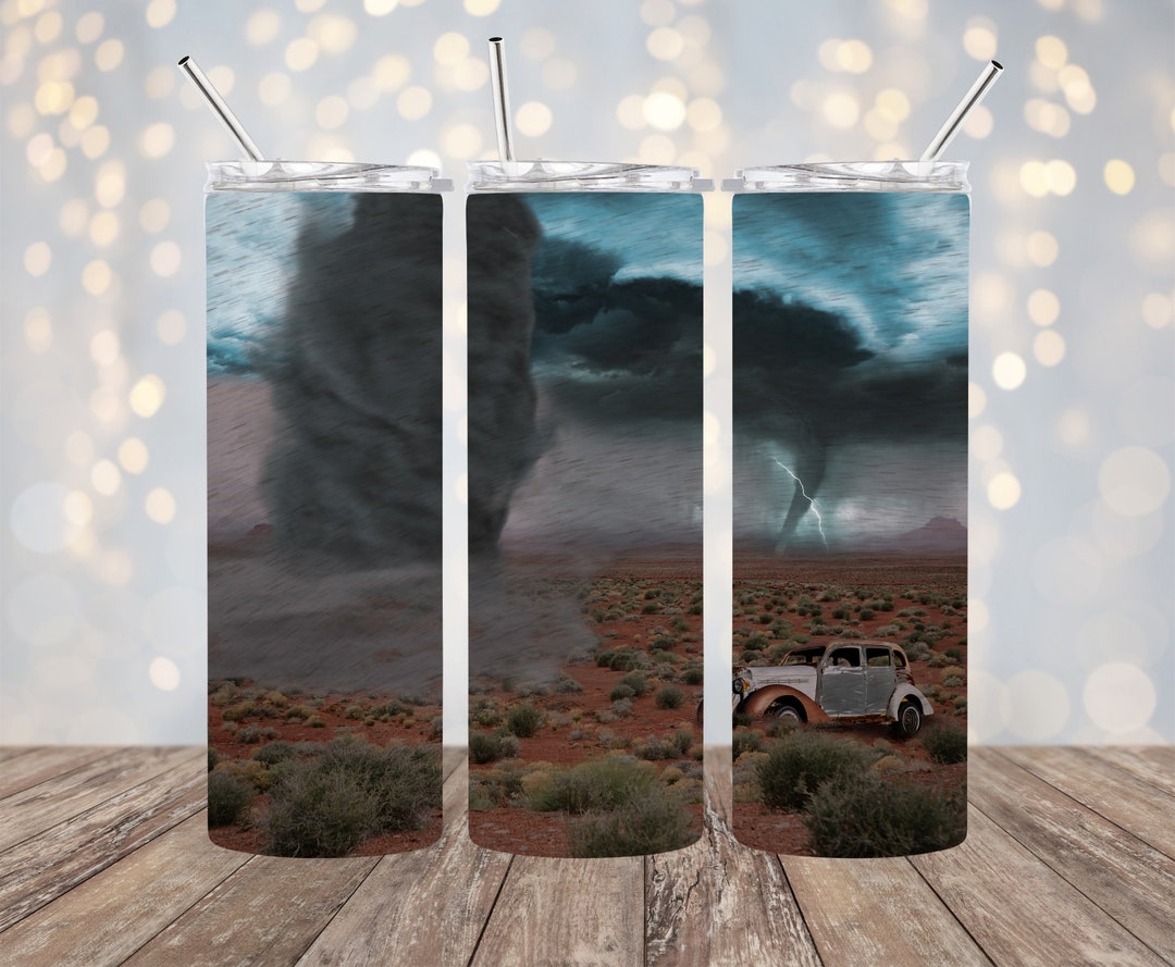 20oz Sublimation - Tornado - Straight Tumbler Wrap - PNG Design- 20oz ...