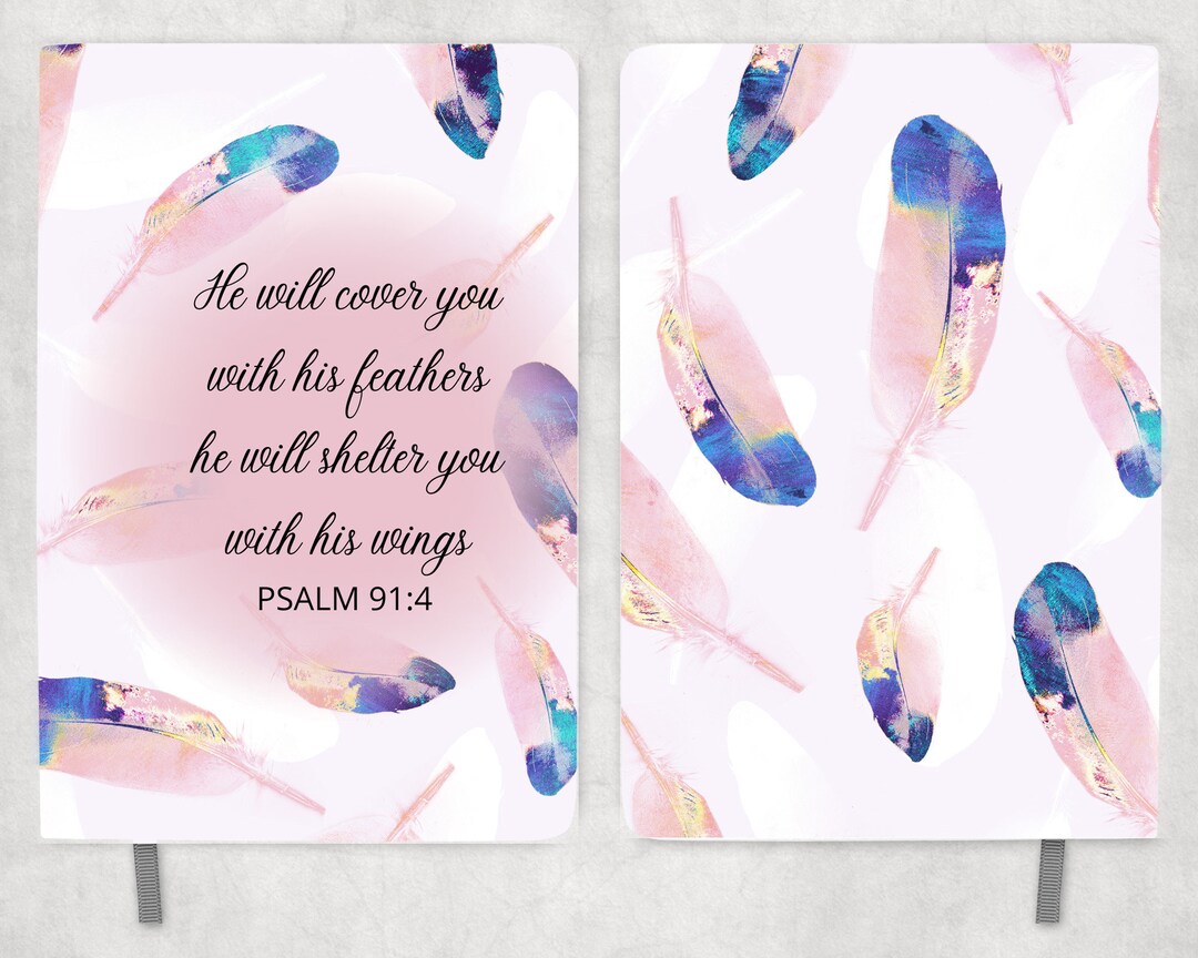 Journal Sublimation - Psalm 91 4 - Journal Wrap - PNG Design - Etsy