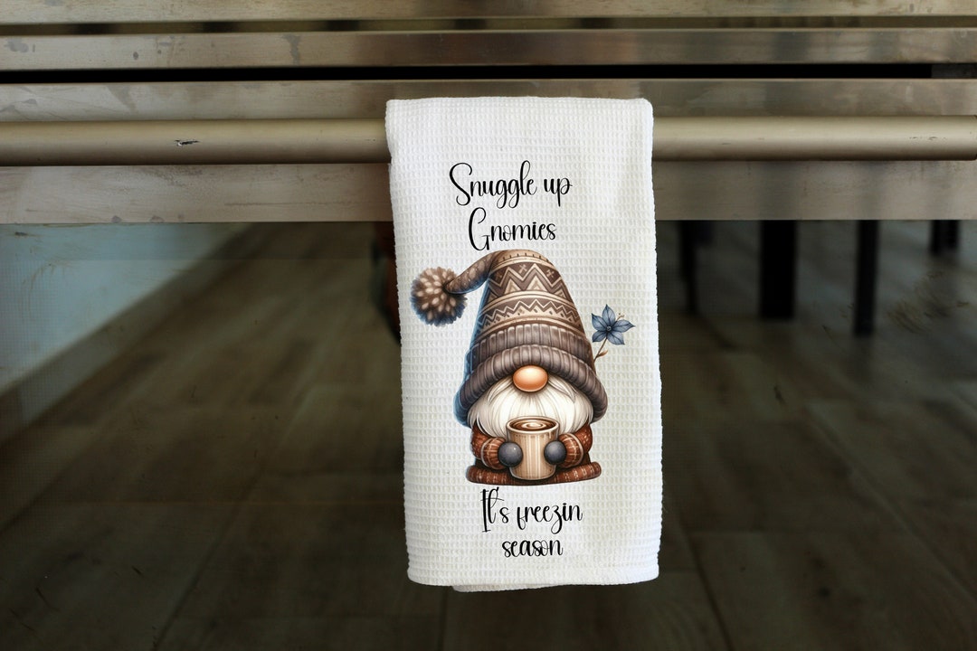 Snuggle up Gnomies- Kitchen Towel Sublimation Designs - PNG Design ...
