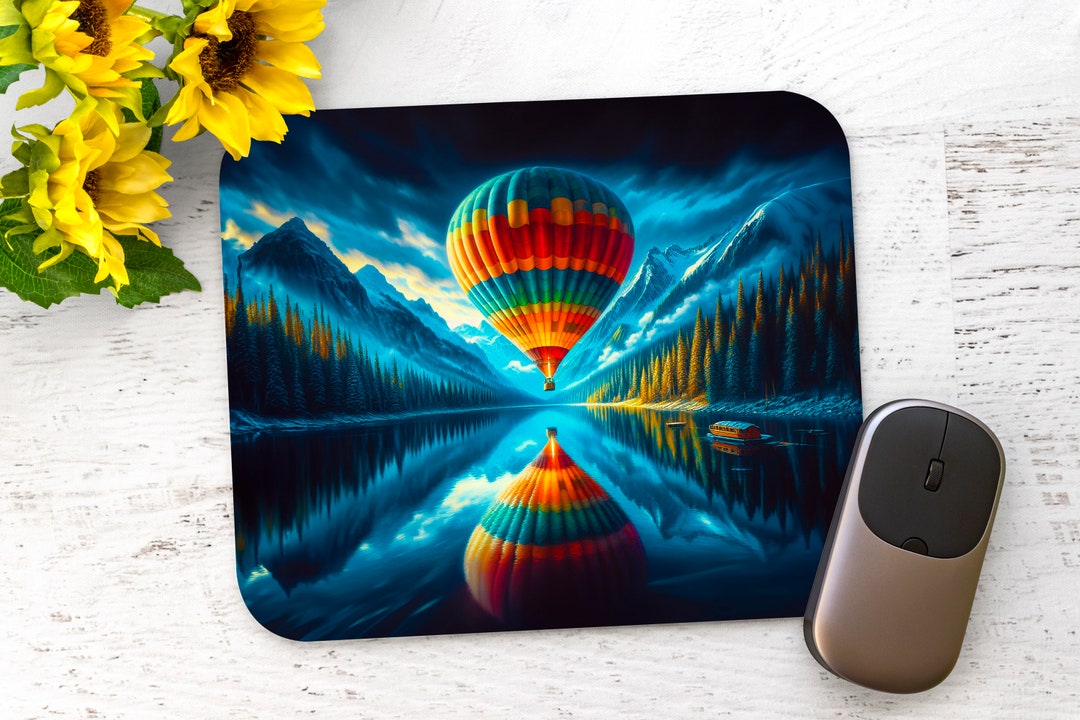 Sublimation Mouse Pad - Hot Air Balloon - Rectangle Mouse Pad - PNG ...