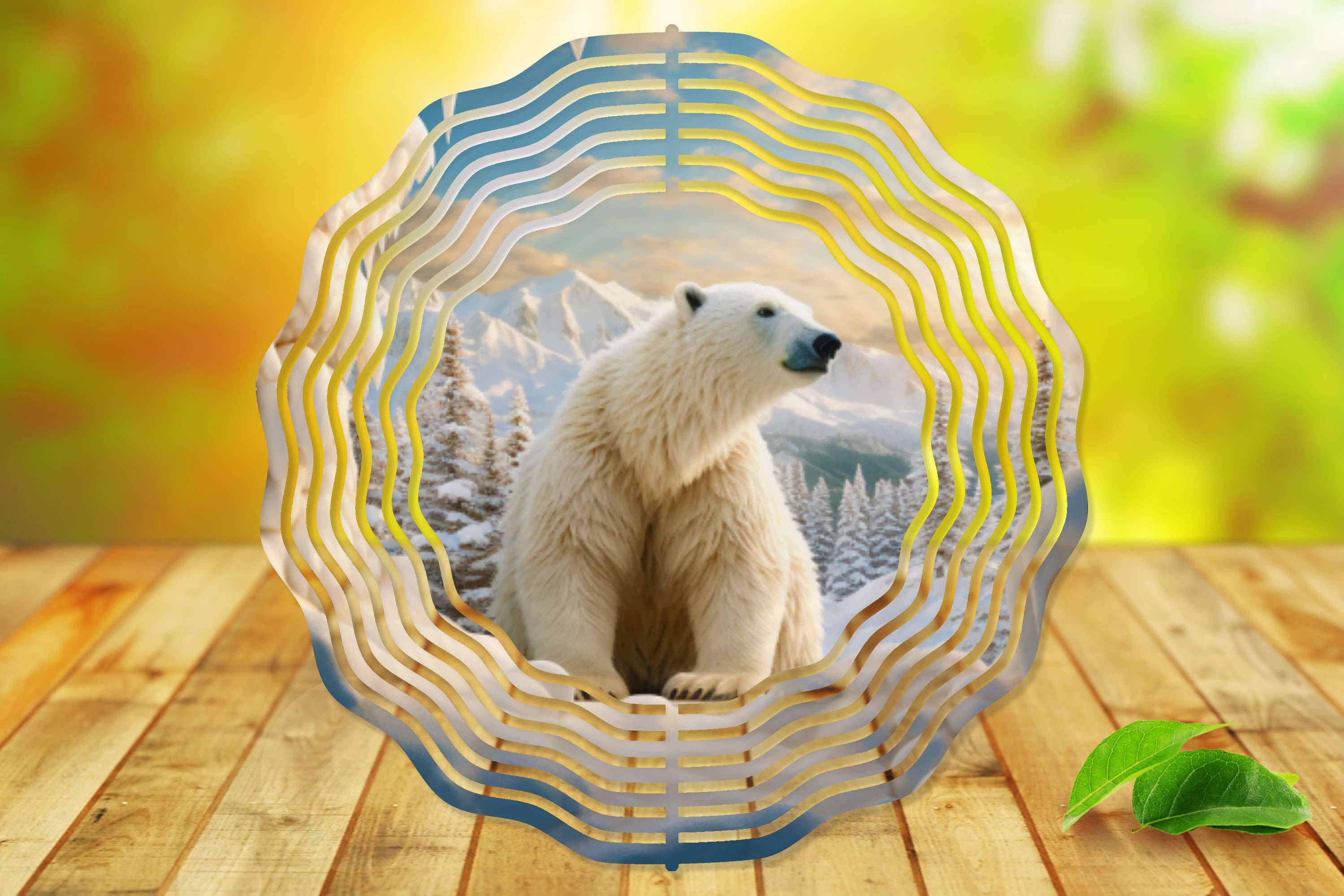 Wind Spinner Sublimation Polar Bear Wind Spinner Design - Etsy