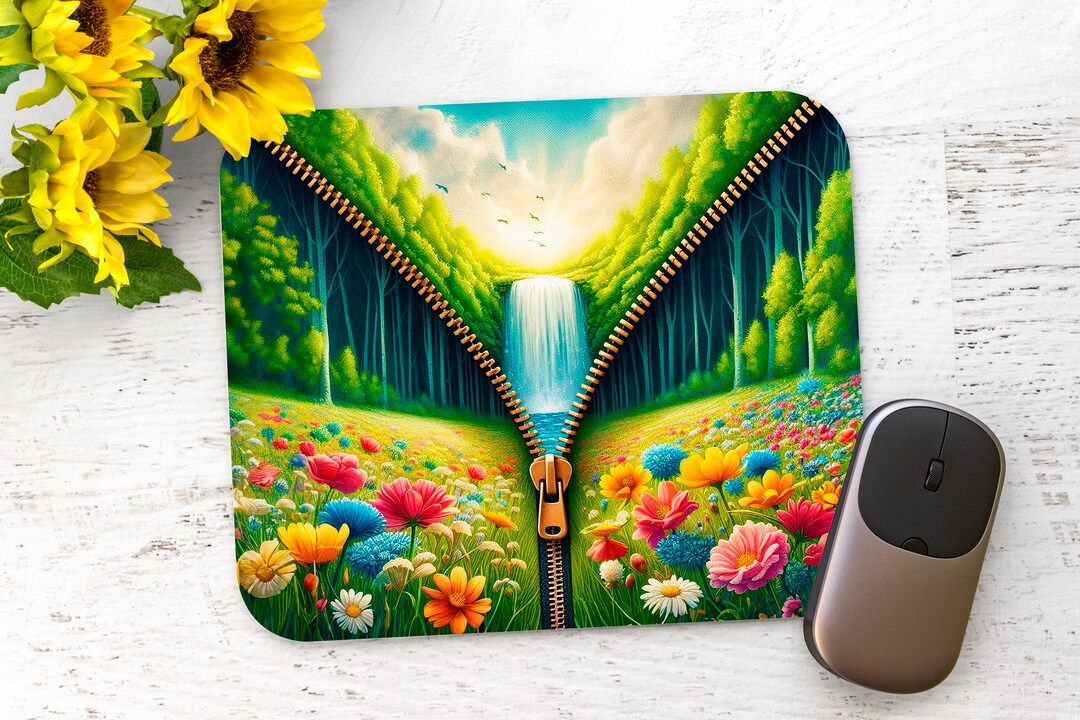 Zippered Nature Scenery -sublimation Mouse Pad - Rectangle Mouse Pad ...