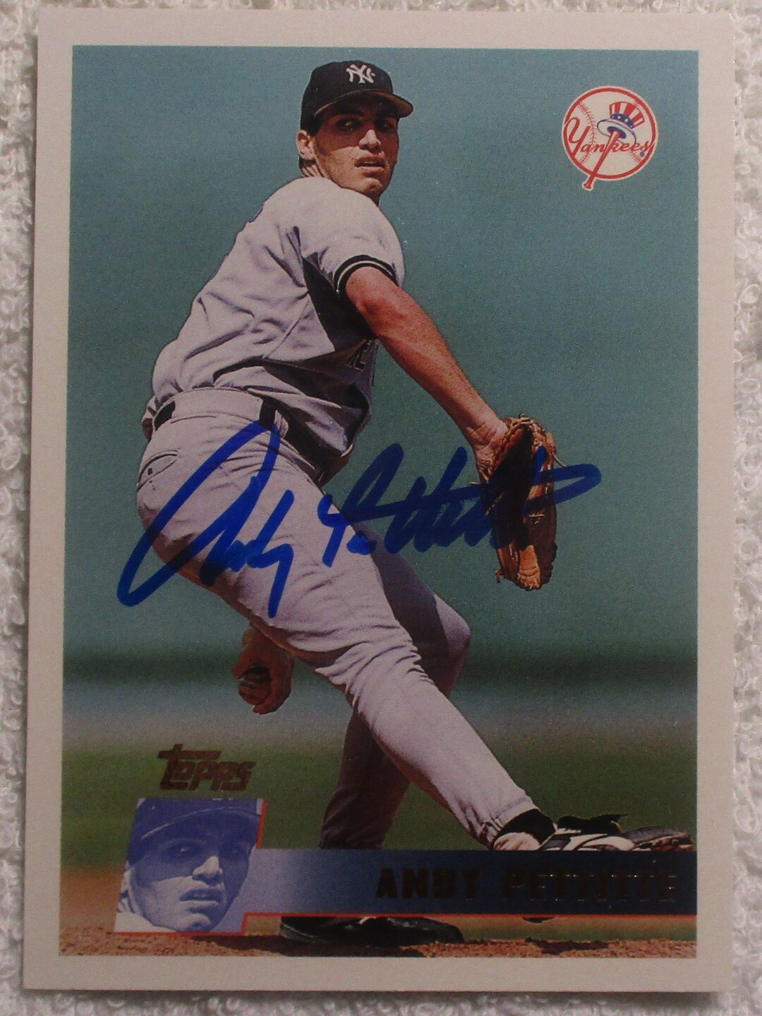 Andy Pettitte Autographed Card Yankees No COA - Etsy