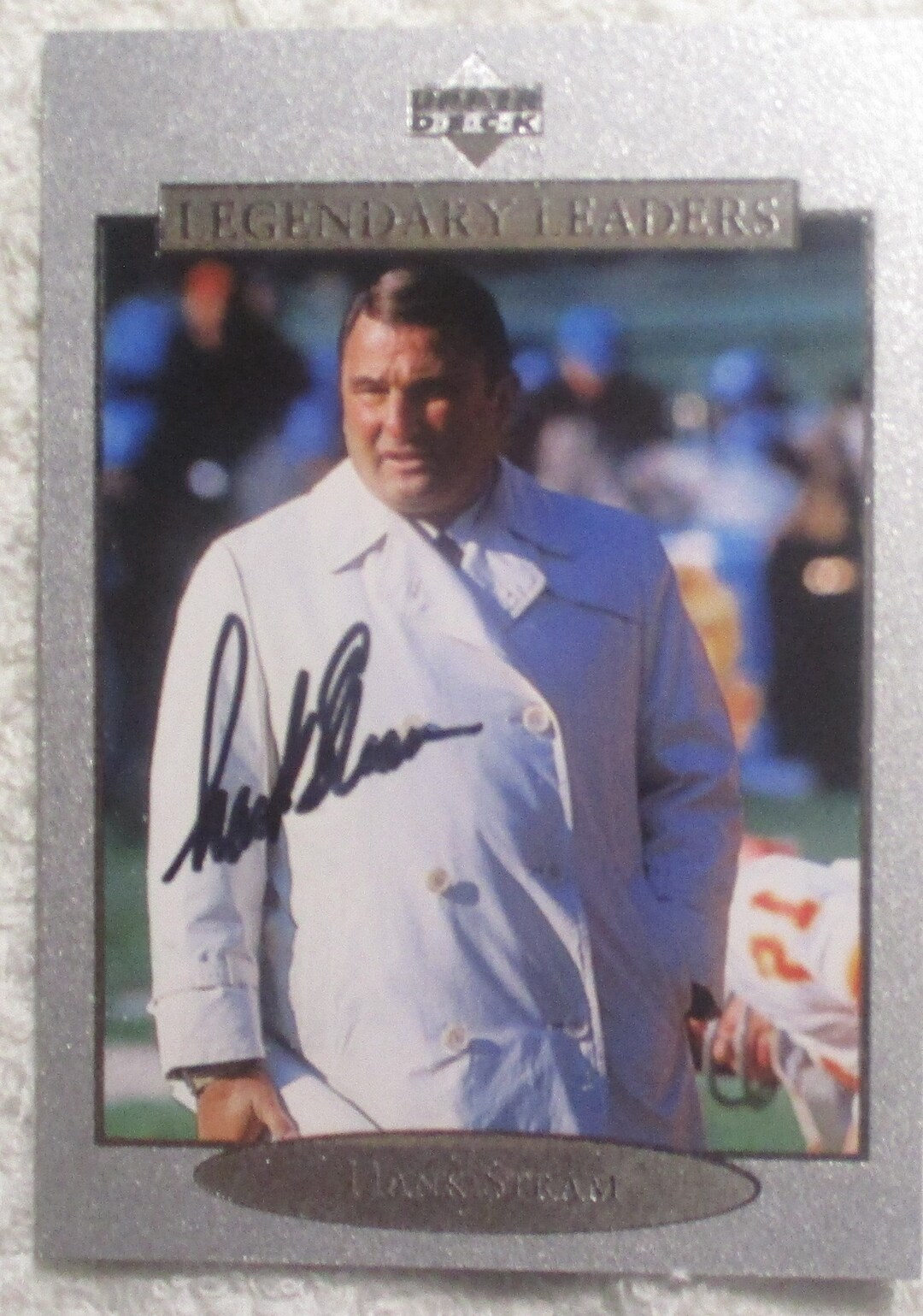 Hank Stram Legendary Leaders Autographed Card Chiefs No COA - Etsy