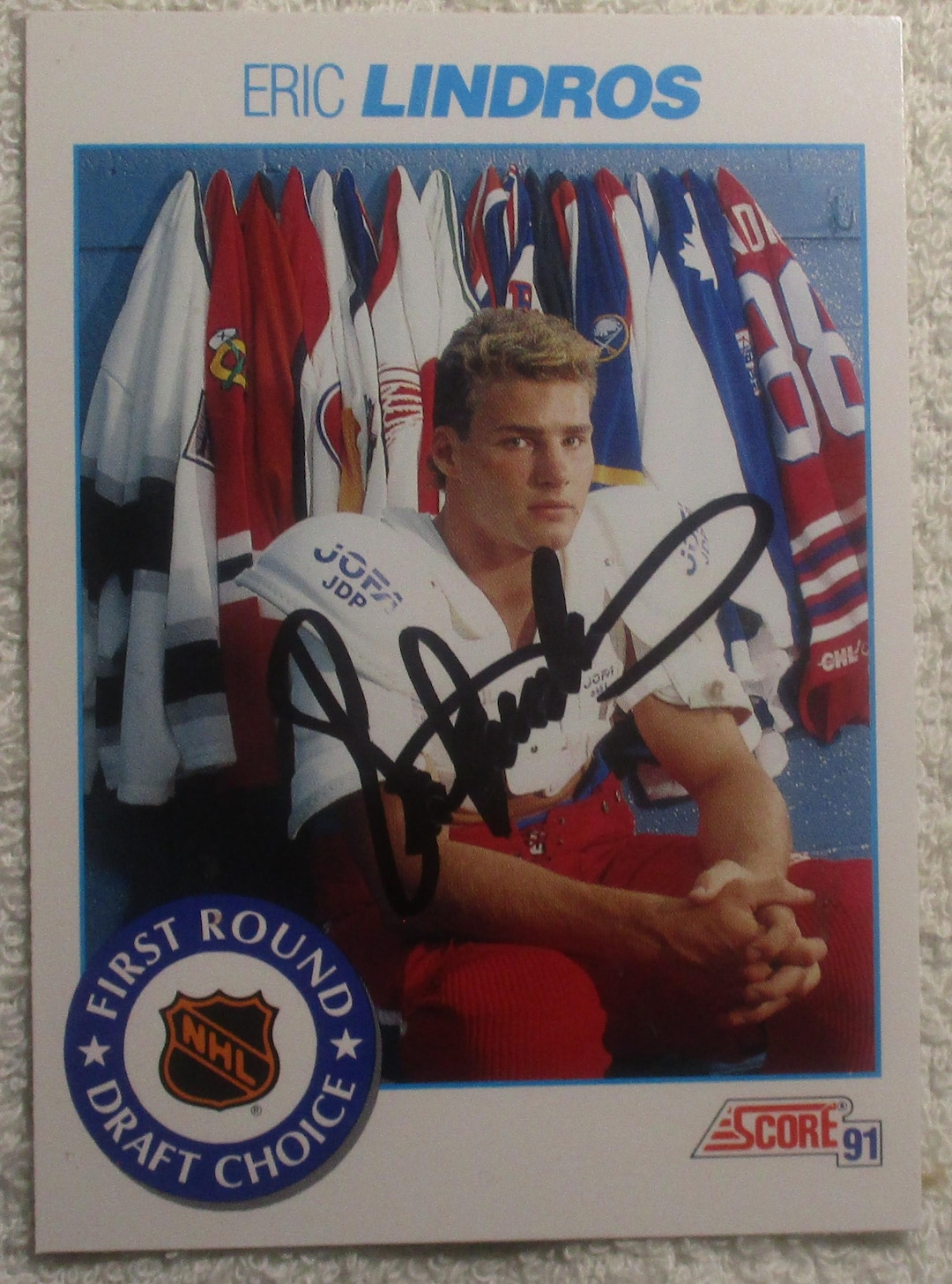 Eric Lindros Rookie Autographed Card Flyers No COA - Etsy