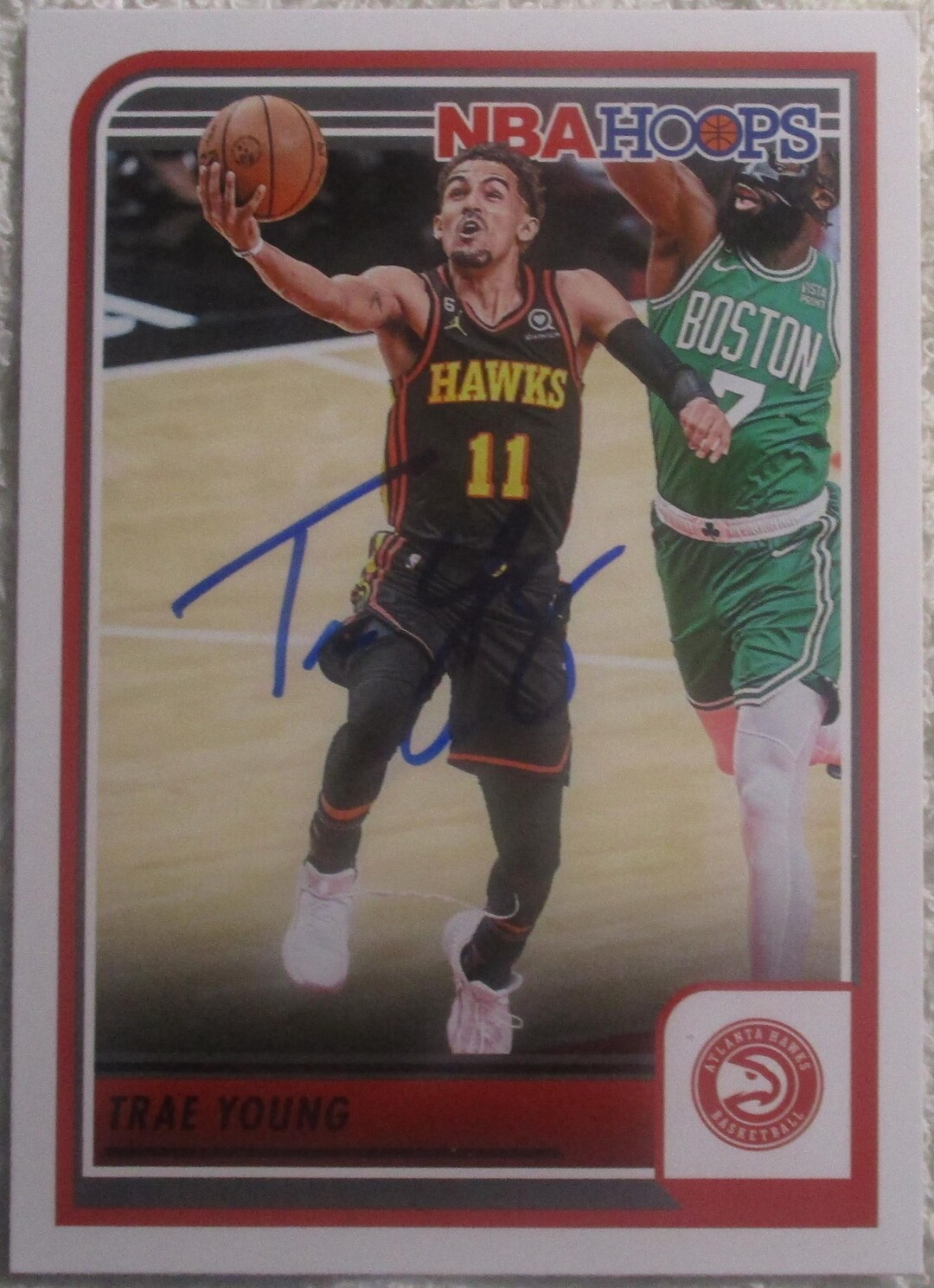 Trae Young Autographed Card Hawks No COA - Etsy