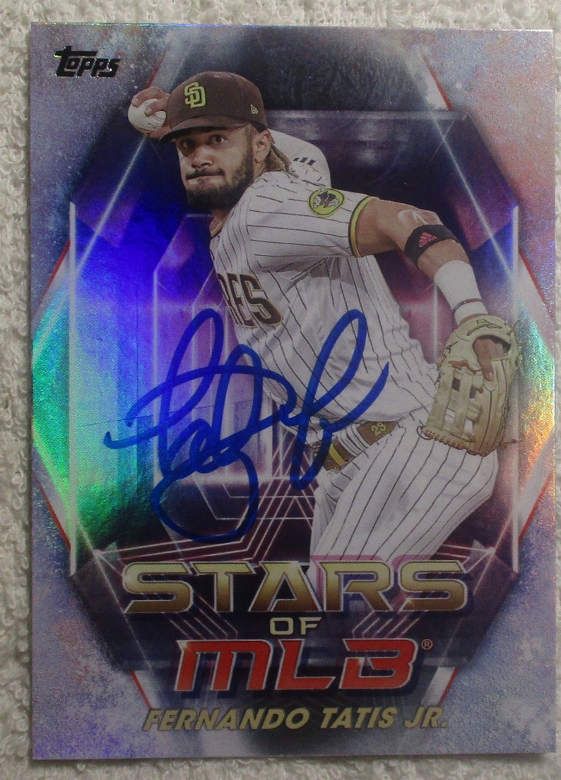 Fernando Tatis Jr. Stars of MLB Autographed Card Padres No COA - Etsy