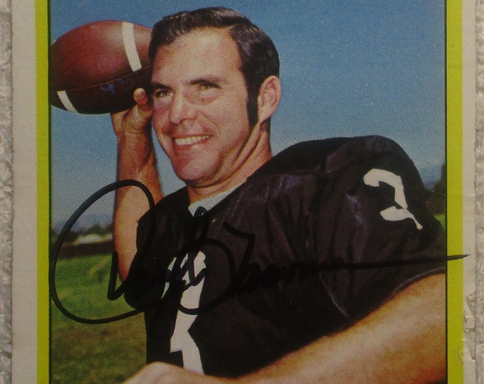 Daryle Lamonica Autographed Card Raiders No COA - Etsy