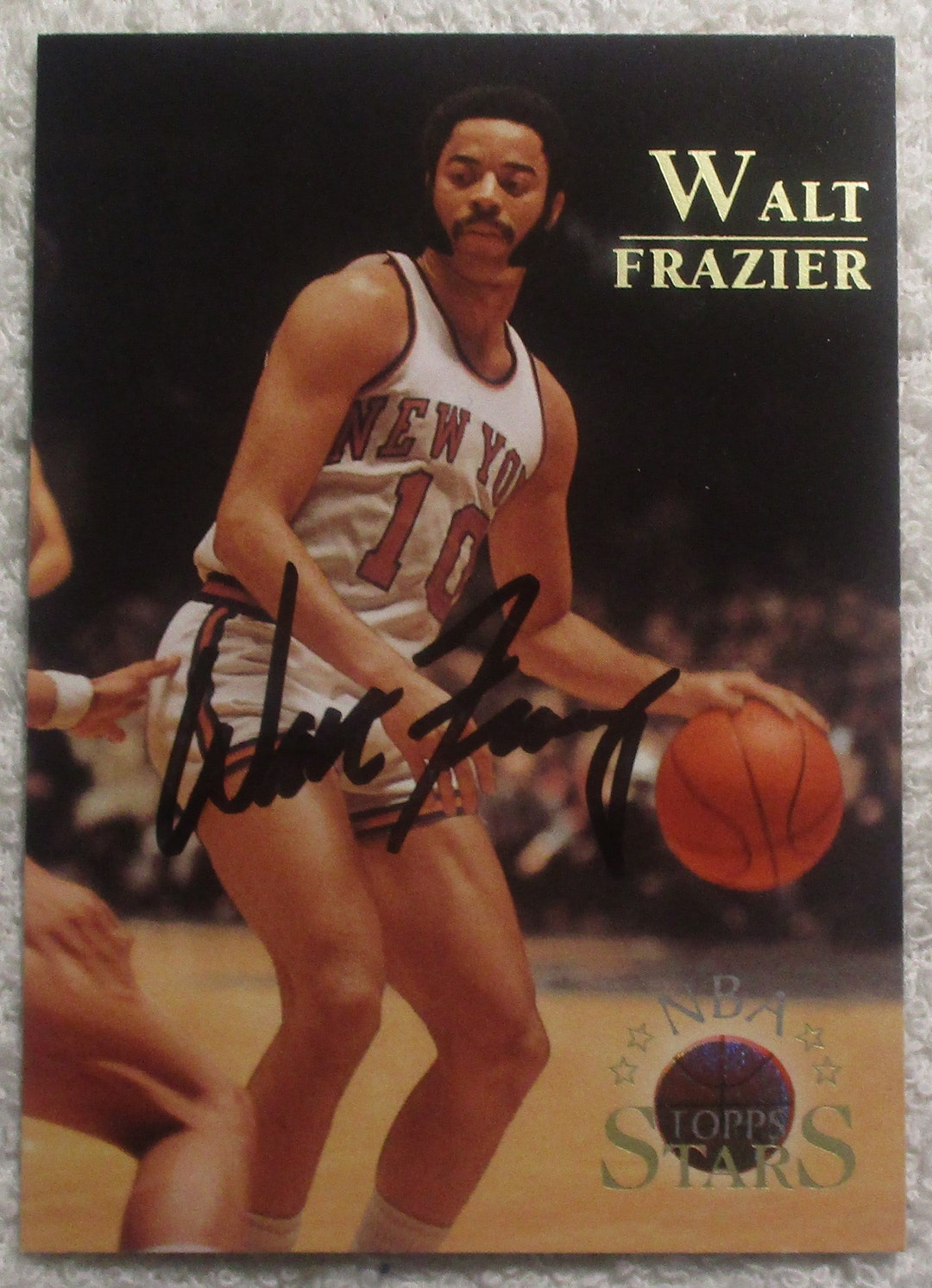 Walt Frazier NBA Stars Autographed Card Knicks No COA - Etsy