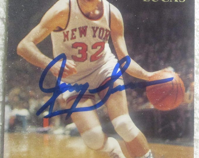 Jerry Lucas NBA Stars Autographed Card Knicks No COA - Etsy
