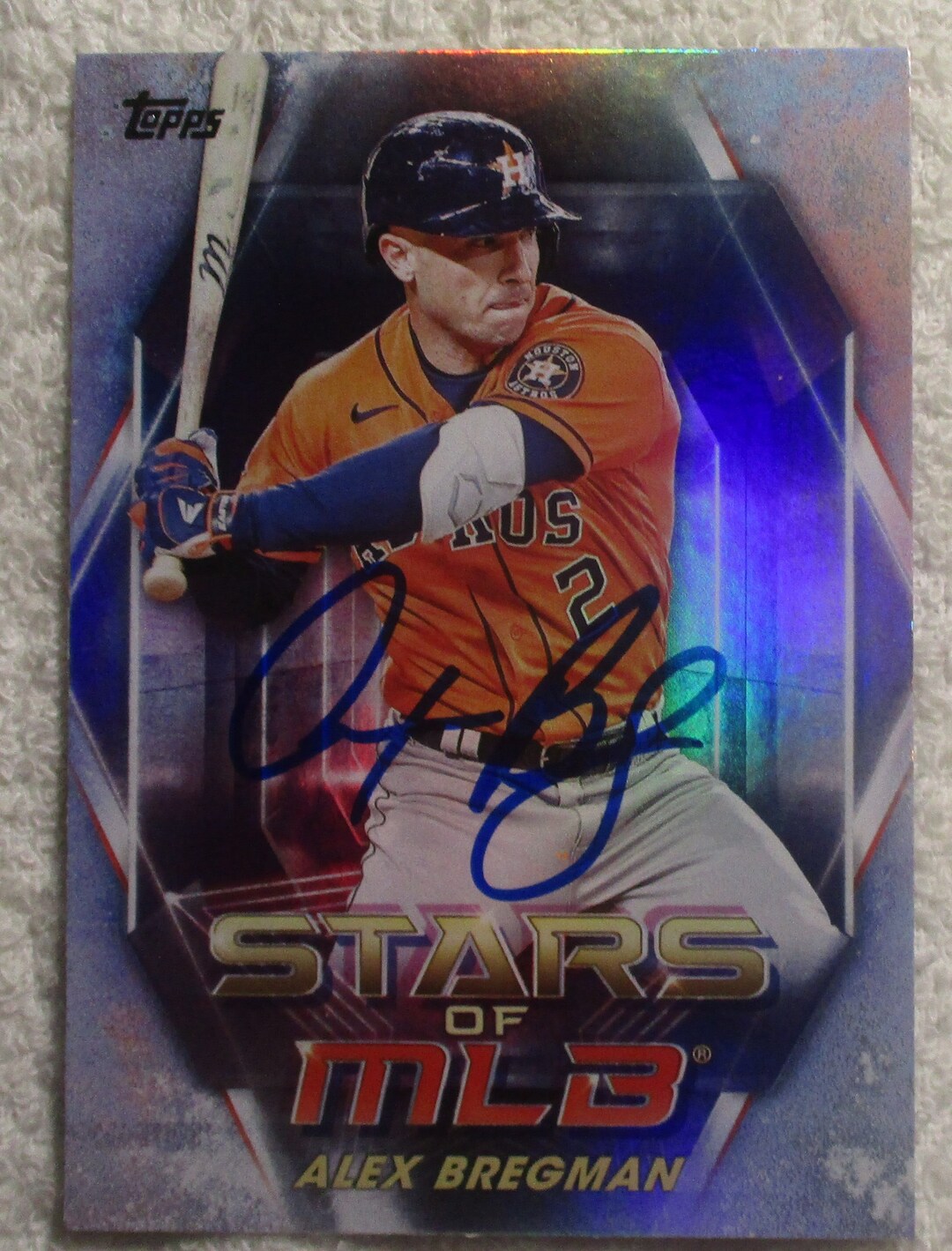 Alex Bregman Stars Ofmlb Autographed Card Astros No COA - Etsy
