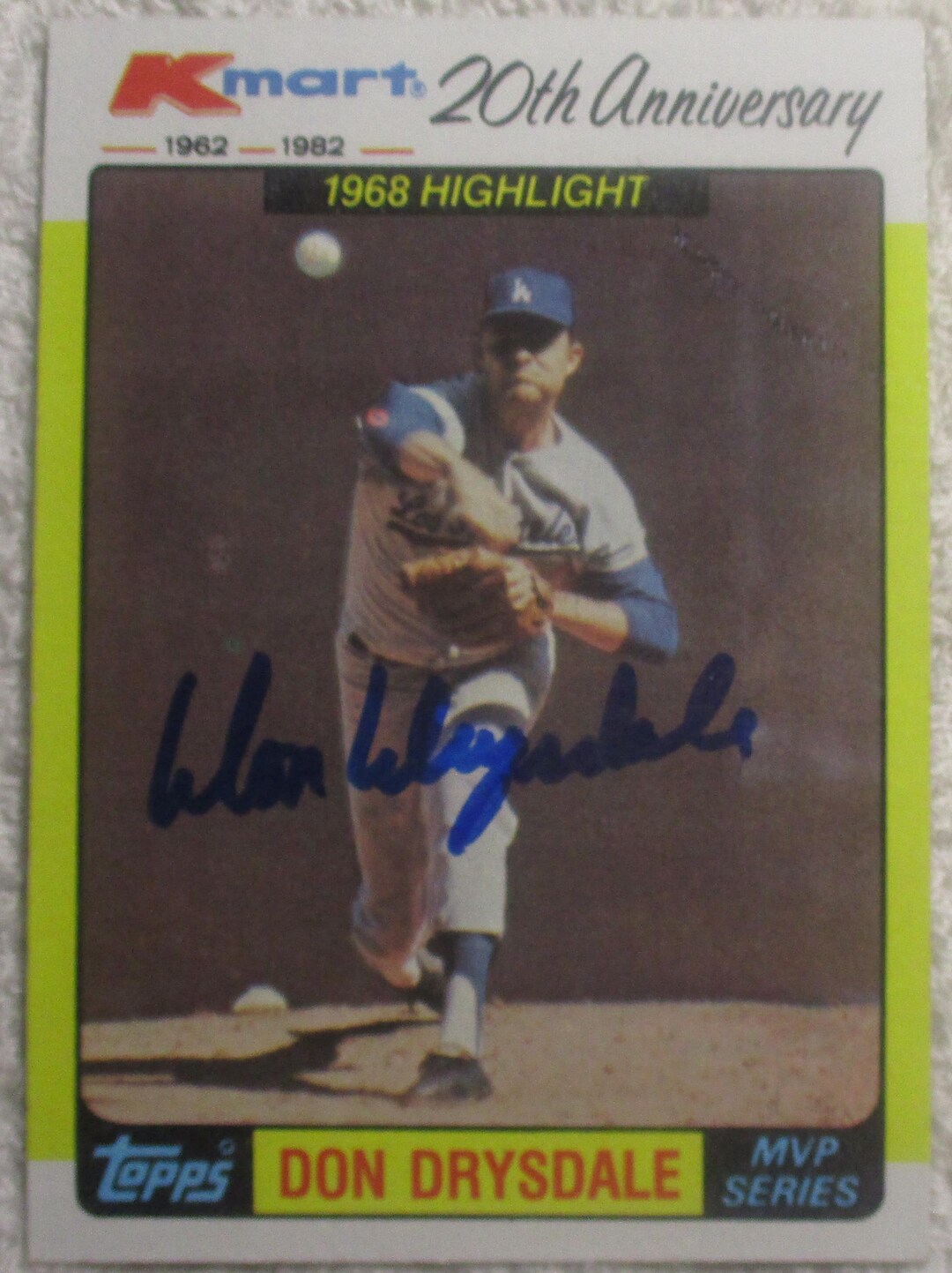 Don Drysdale Highlight Autographed Card Dodgers No COA - Etsy