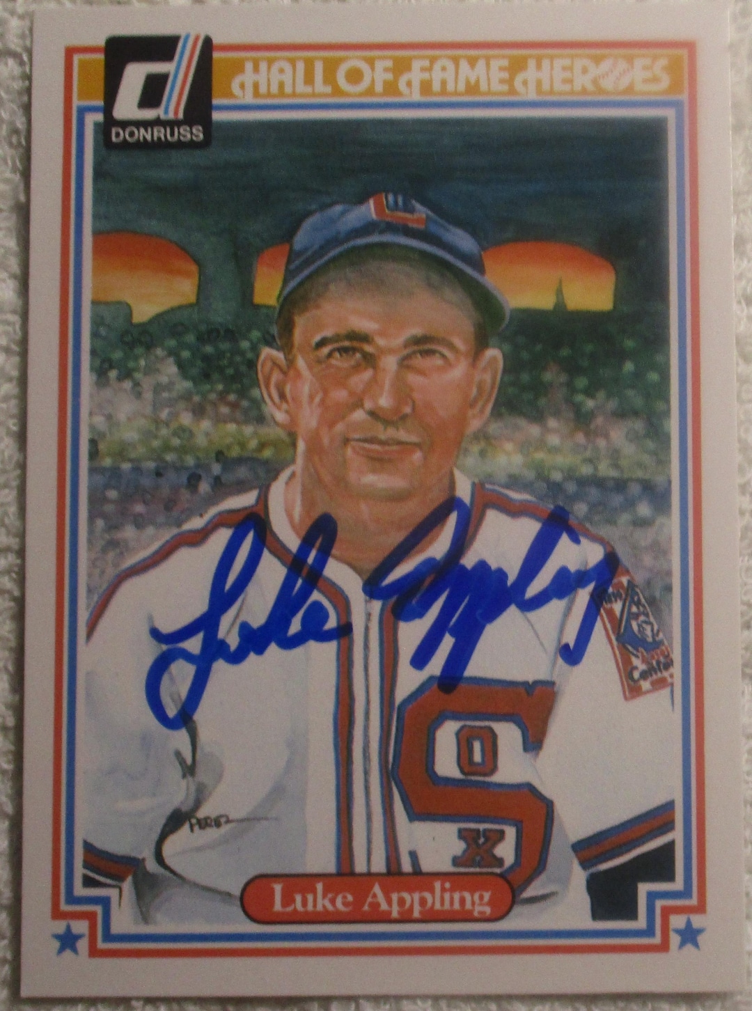 Luke Appling Hall of Fame Heroes Autographed Card White Sox No COA - Etsy