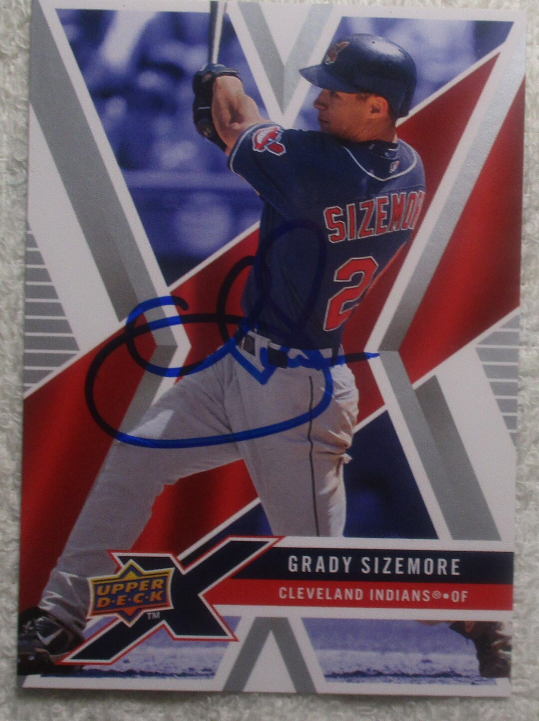 Grady Sizemore Autographed Card Indians No COA - Etsy