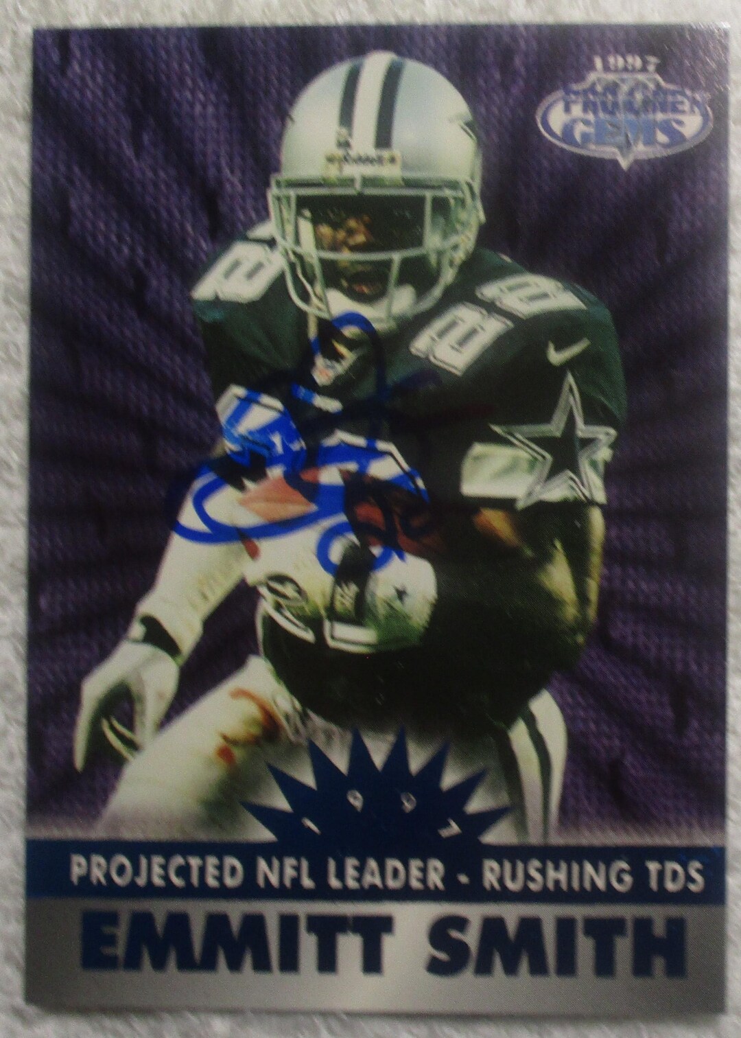 Emmitt Smith Projected Leader Autographed Card Cowboys No COA - Etsy