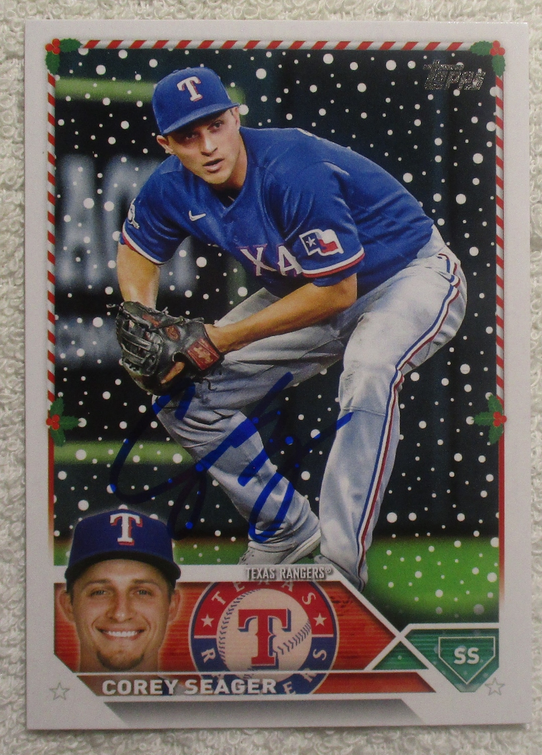 Corey Seager Autographed Card Rangers No COA - Etsy