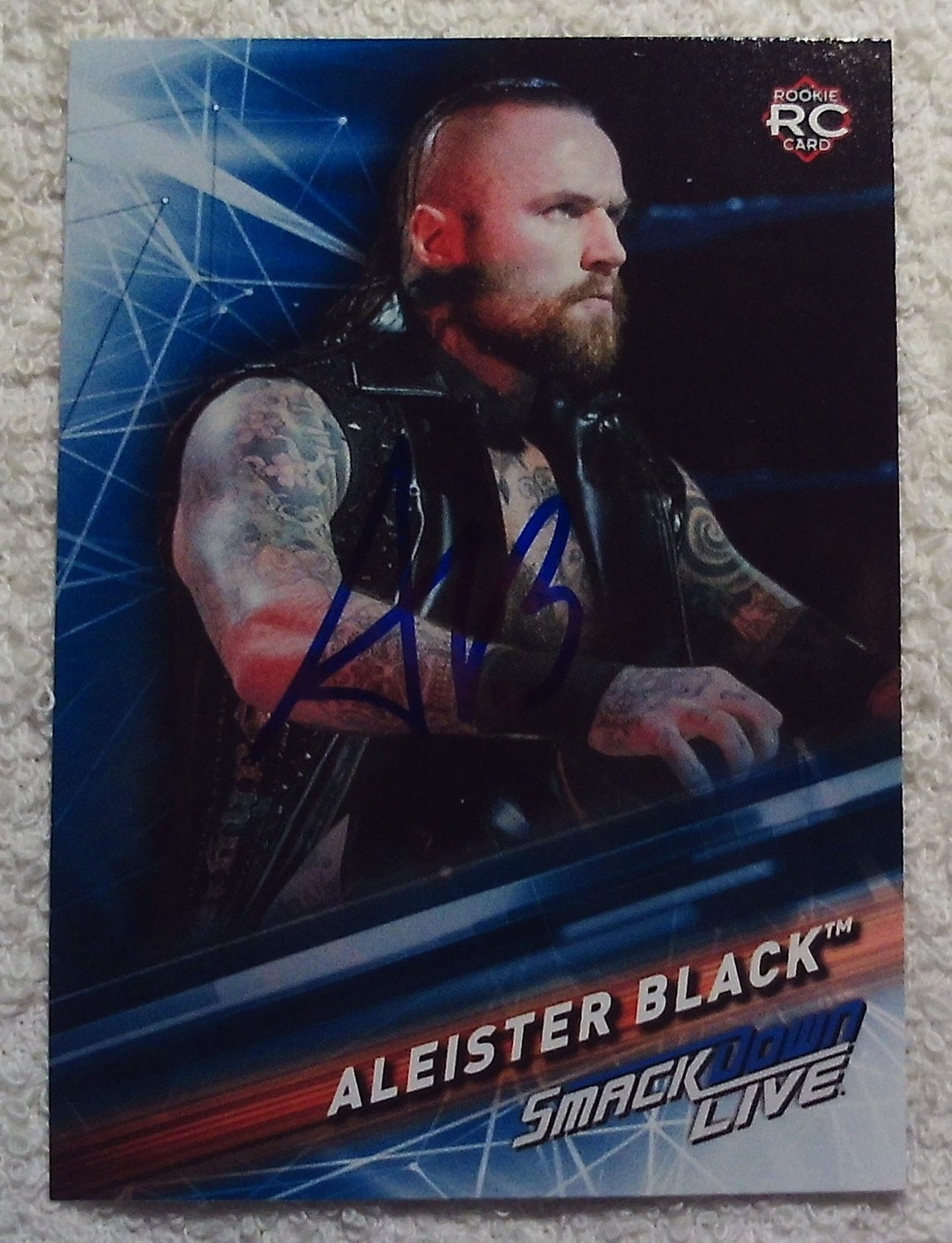 Aleister Black Rookie Smackdown Autographed Card WWE No COA - Etsy