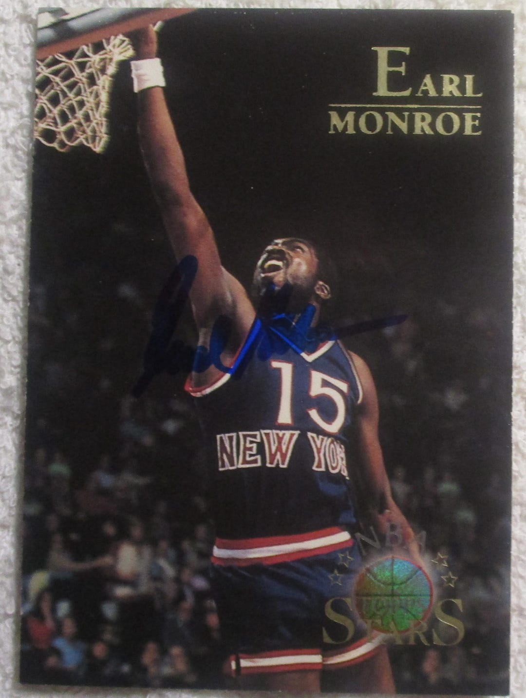 Earl Monroe NBA Stars Autographed Card Knicks NO COA - Etsy