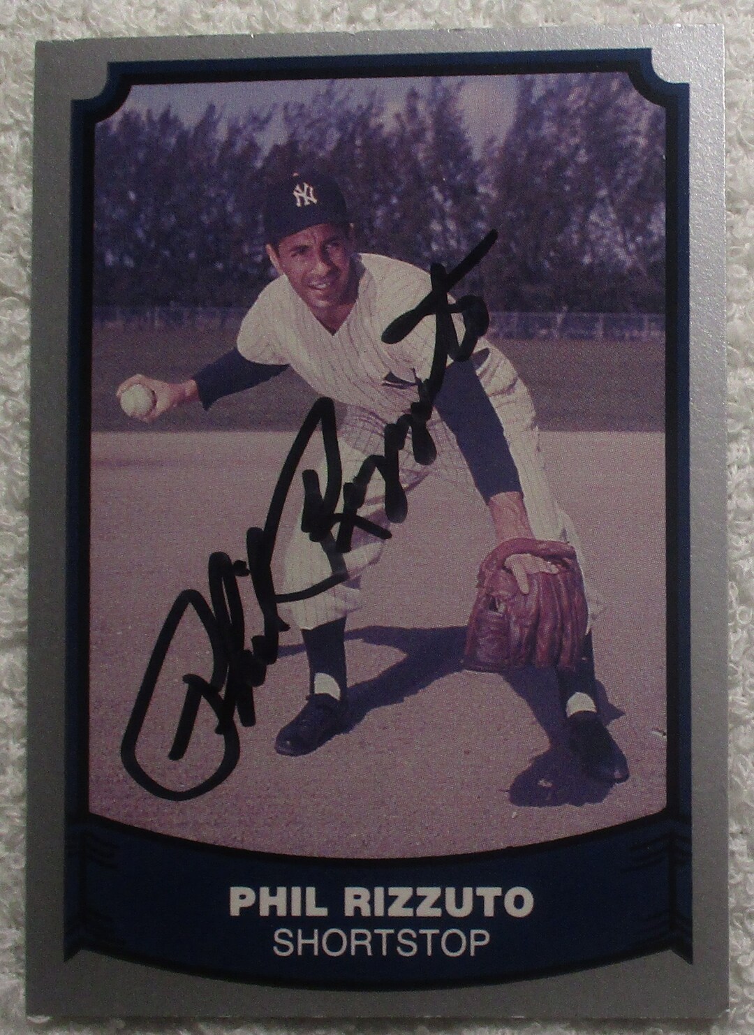 Phil Rizzuto Legends Autographed Card Yankees No COA - Etsy