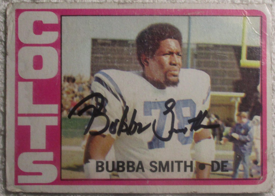 Bubba Smith Autographed Card Colts No COA - Etsy