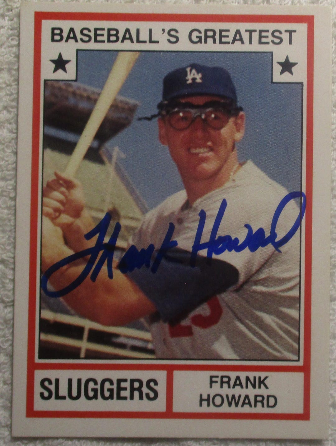 Frank Howard Greatest Sluggers Autographed Card Dodgers No COA - Etsy
