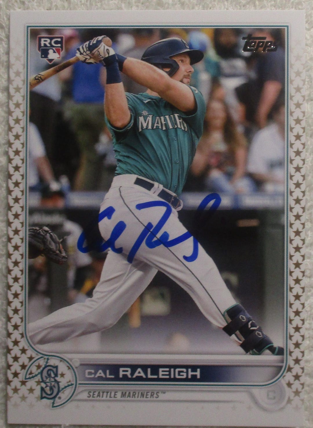 Cal Raleigh Rookie Autographed Card Mariners No COA - Etsy