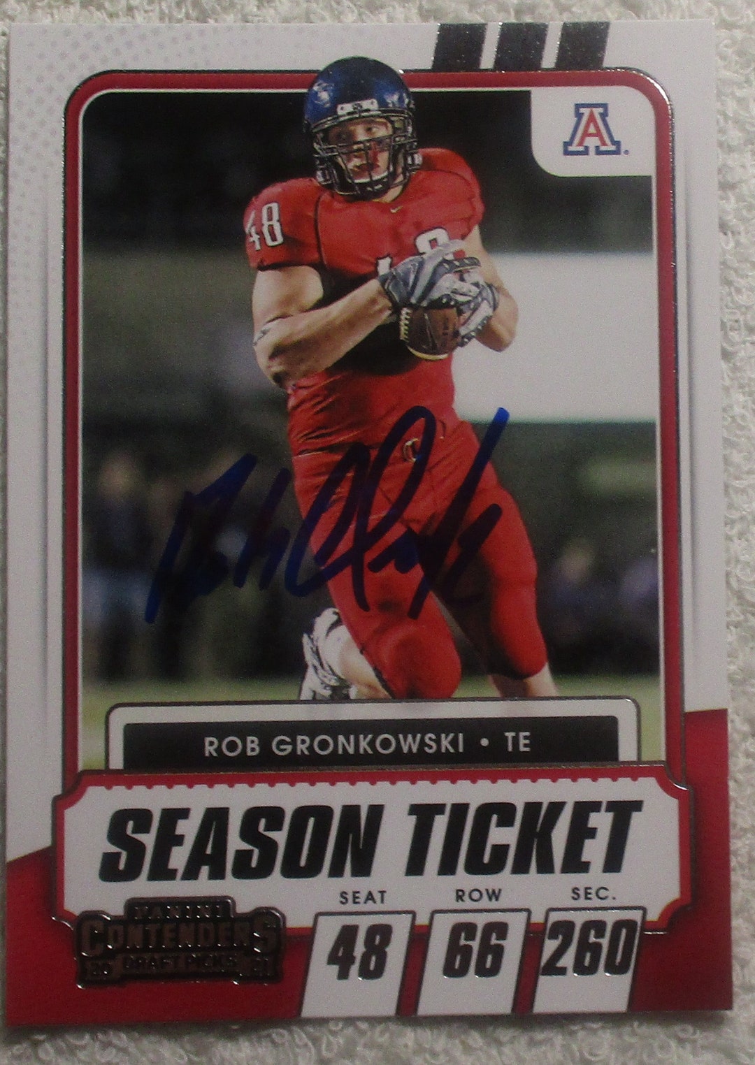 Rob Gronkowski Autographed Card Buccaneers / Patriots No COA - Etsy
