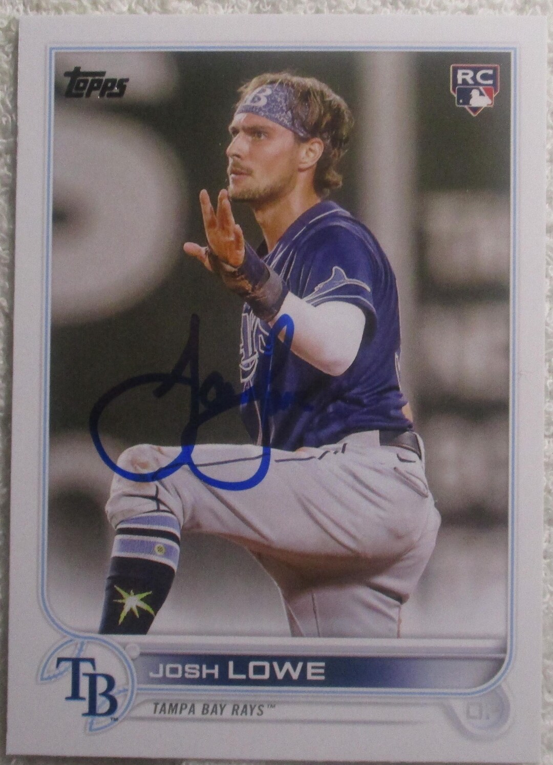 Josh Lowe Rookie Autographed Card Rays No COA - Etsy