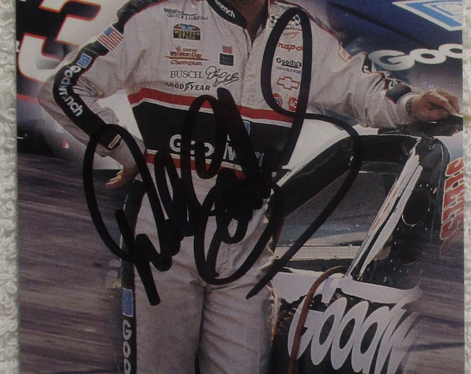 Dale Earnhardt Autographed Card NASCAR No COA - Etsy