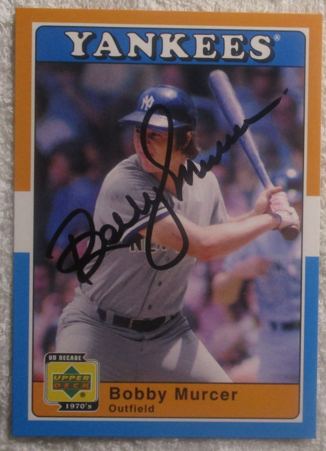 Bobby Murcer Decade Autographed Card Yankees No COA - Etsy