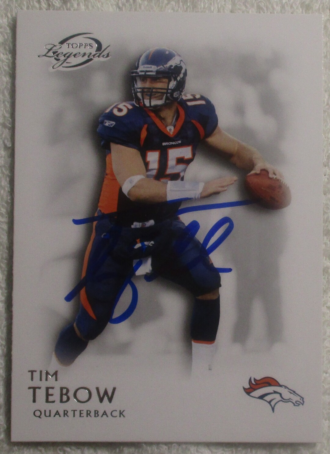 Tim Tebow Legends Autographed Card Broncos No COA - Etsy