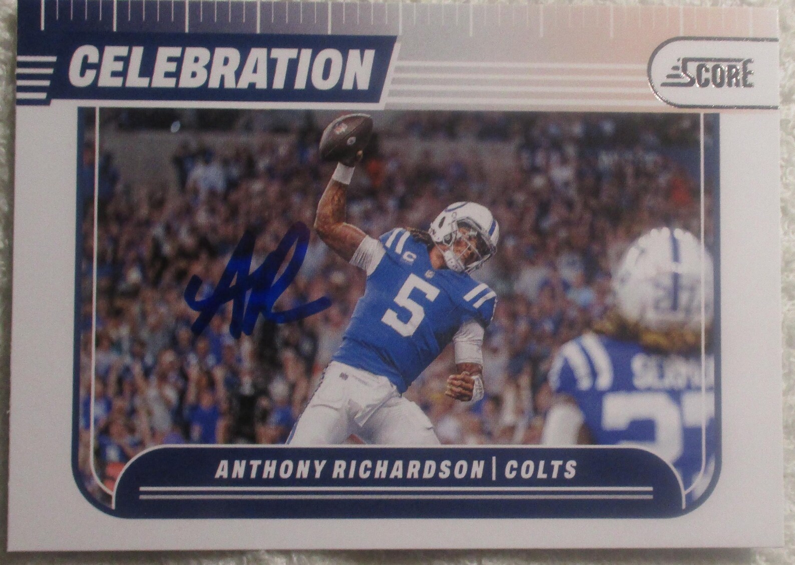 Anthony Richardson Celebration Autographed Card Colts No COA - Etsy