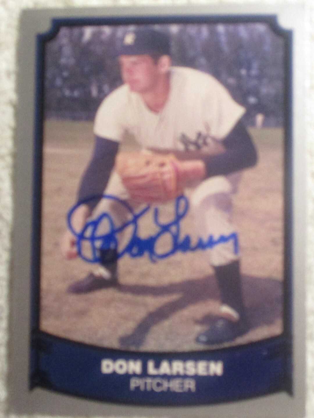 Don Larsen Legends Autographed Card Yankees No COA - Etsy