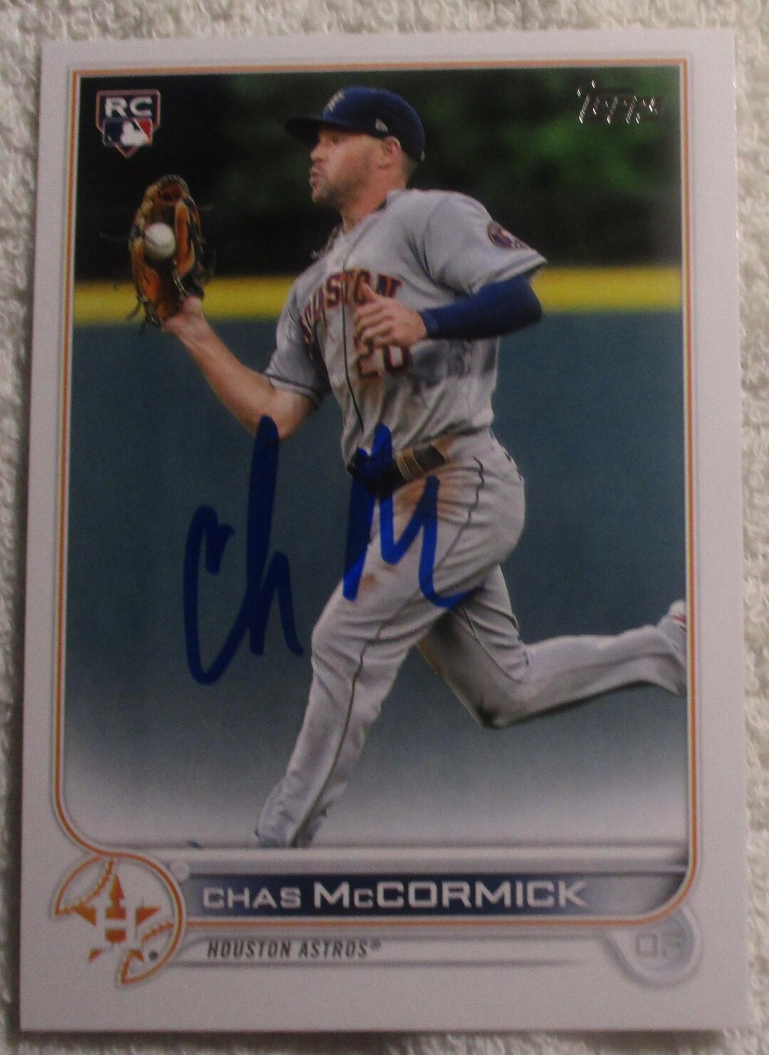 Chas Mccormick Rookie Autographed Card Astros No COA - Etsy