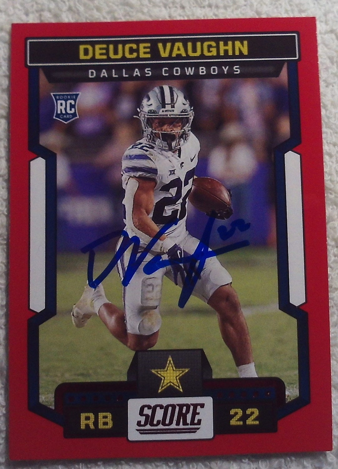 Deuce Vaughn Rookie Autographed Card Cowboys No COA - Etsy