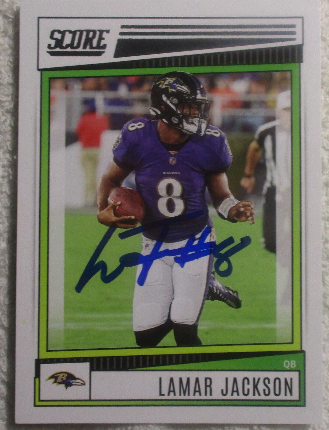 Lamar Jackson Autographed Crad Ravens No COA - Etsy