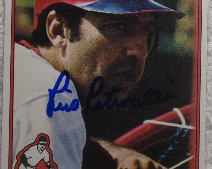 Rico Petrocelli Autographed Card Red Sox No COA - Etsy