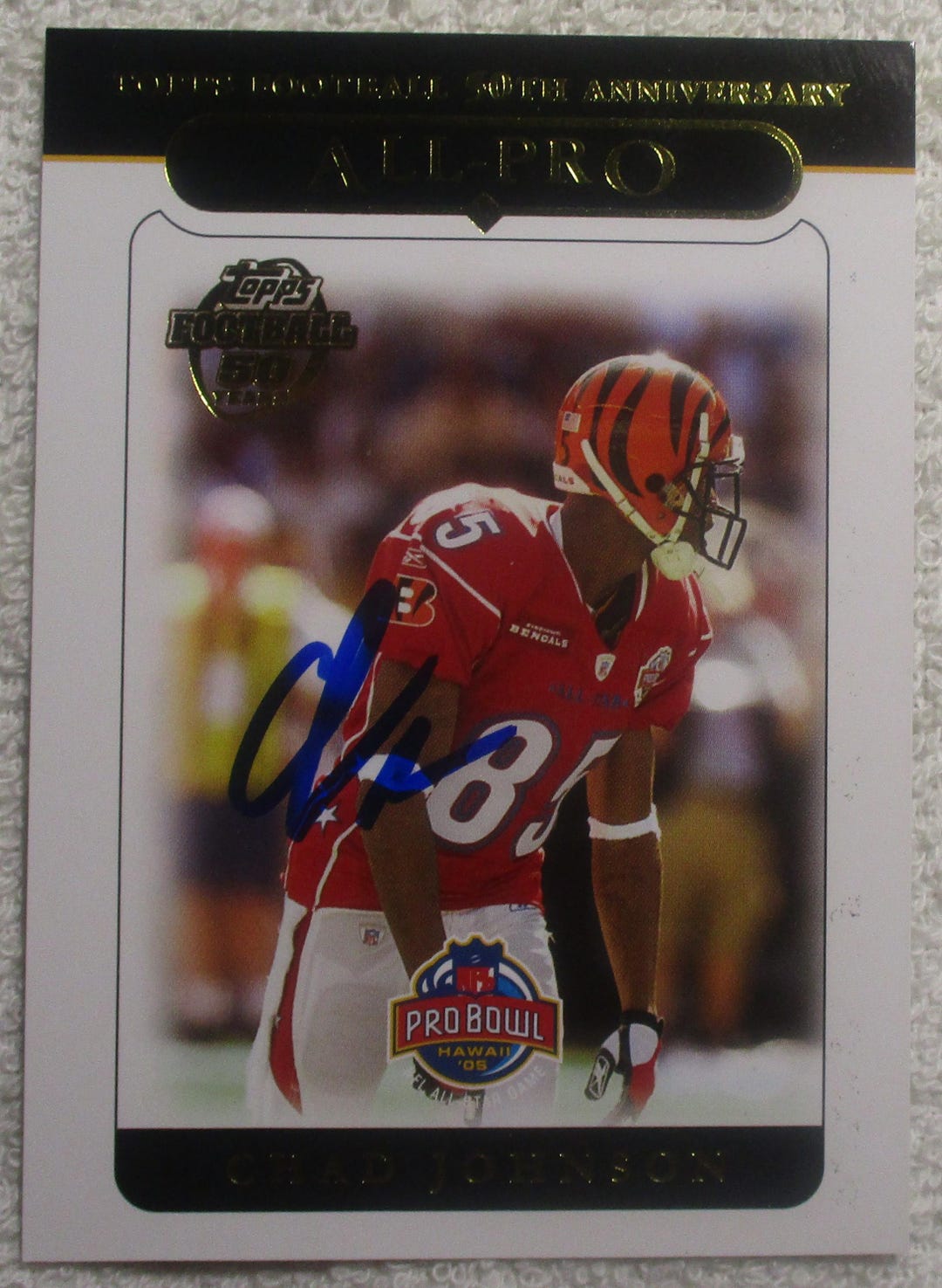 Chad Ocho Cinco Johnson All-pro Autographed Card Bengals No COA - Etsy