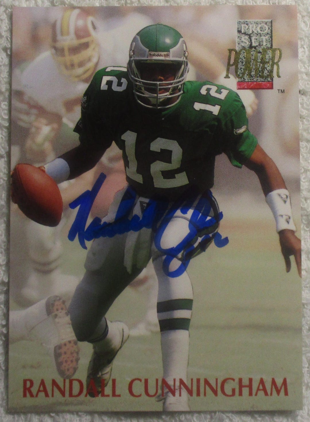 Randall Cunningham Autographed Card Eagles No COA - Etsy